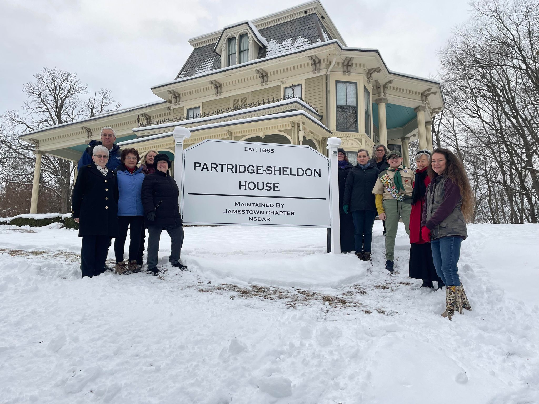 Partridge-Sheldon House Gets New Sign | News, Sports, Jobs - Post Journal